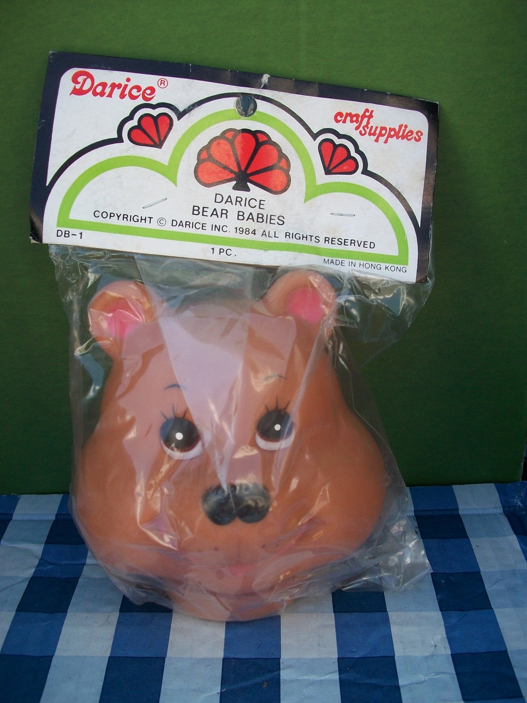 Large 5 Inch Darice Plastic "bear Babies" Care Bear Head DB-1 (brown ...
