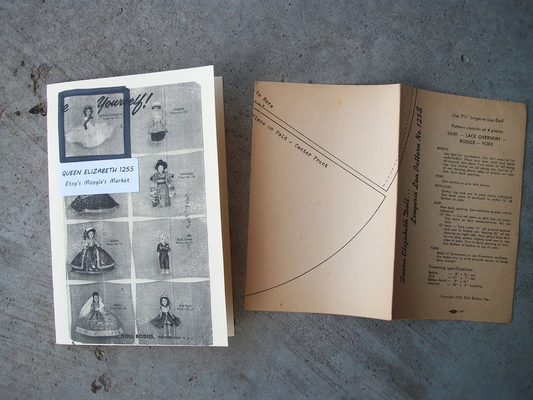 Super Rare 1952 Vintage Lingerie Lou 7.5 Inch Queen Elizabeth Doll ...