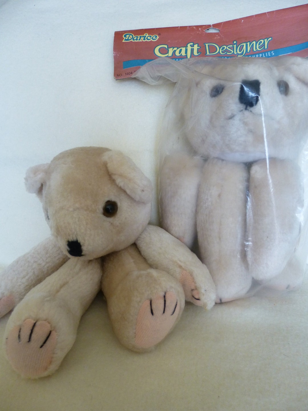 Packaged 10-1/2 Inch Darice Teddy Bear Craft Kit 1604-73 - Etsy