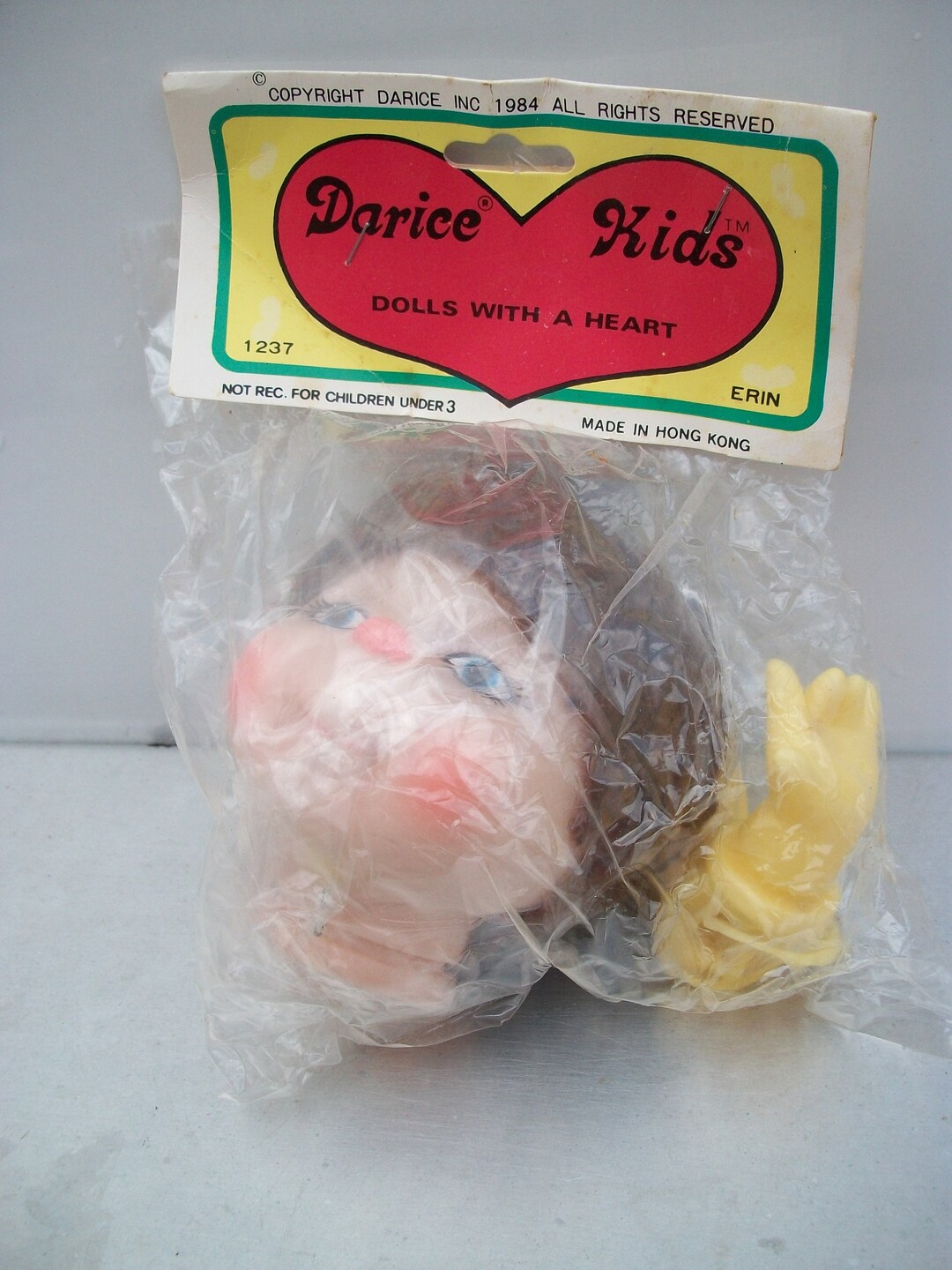 Vintage "darice Kids" Packaged (brown) Yarn Hair Head Hands Kit: Erin ...