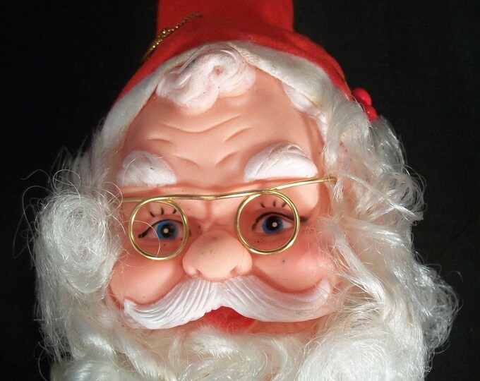 Large Plastic Santa Head Lot AD - Etsy
