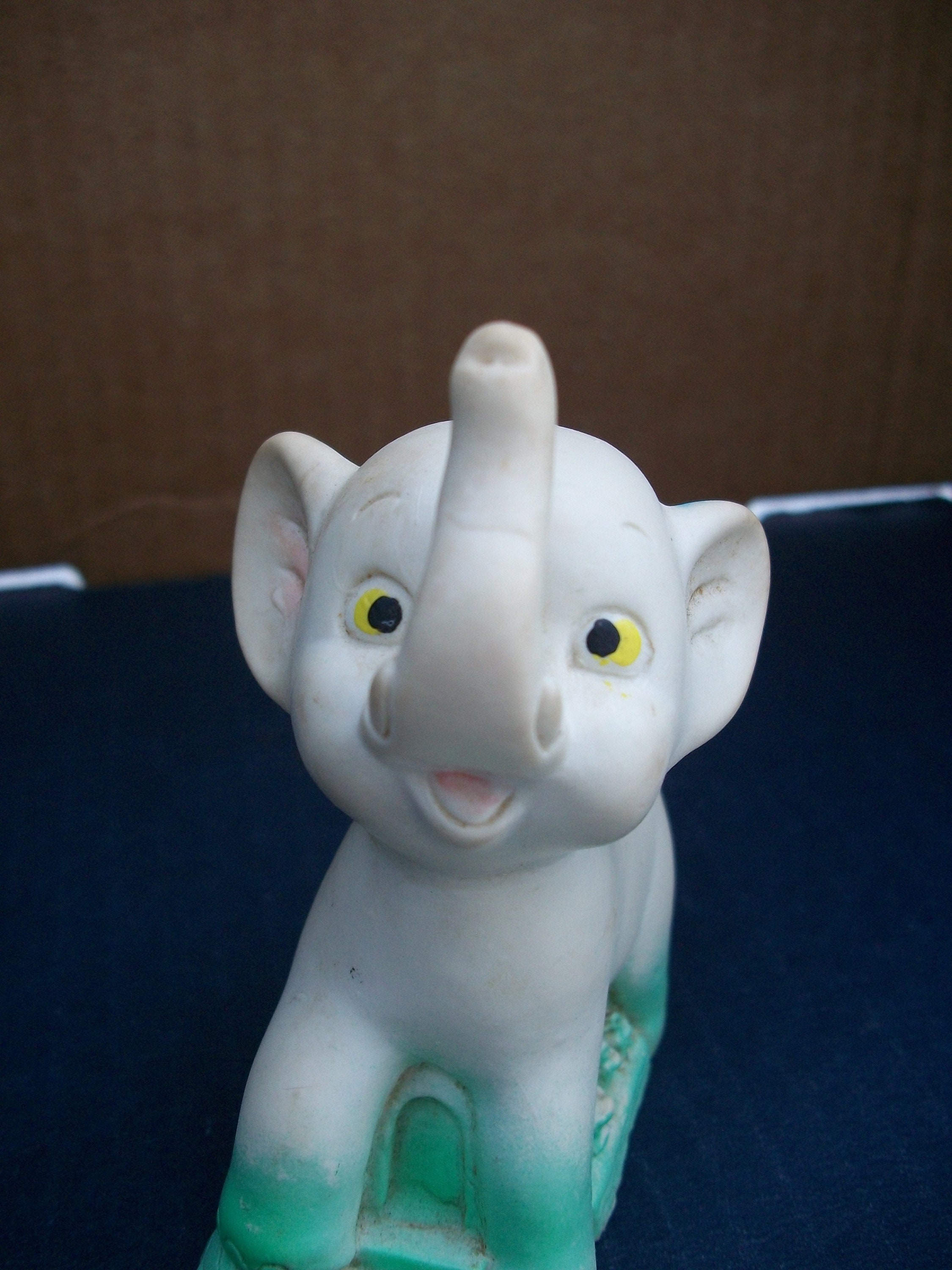 Little Vintage Taiwan Rubber Baby Elephant Toy 1960's | Etsy