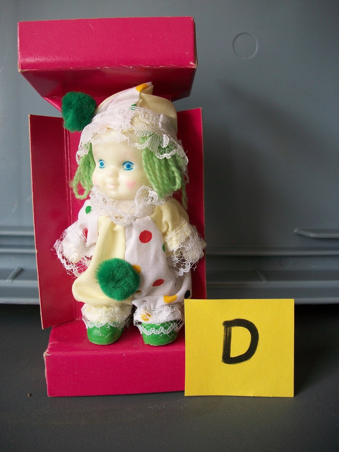 Boxed Vintage Pee-Wee Plastic Clown Doll Circa | Etsy