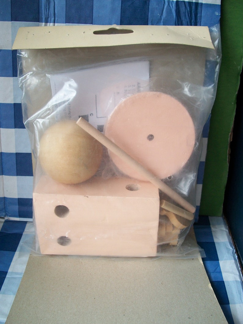 Packaged Wood Block Doll Kit by Wang's International CPW 6002 ** - Etsy