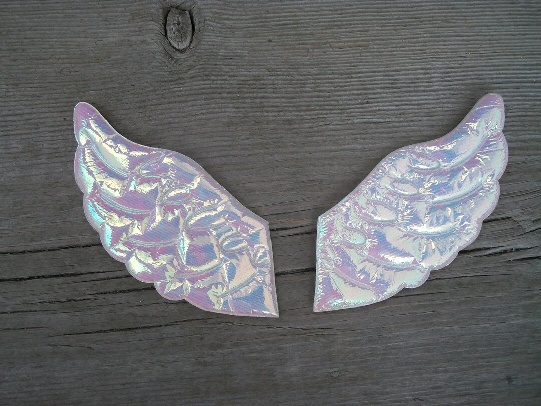 Packaged 4.5 Inch Shiny White Puffy Wings - Etsy