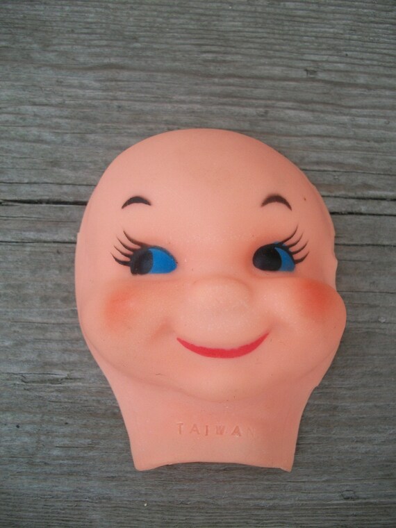 Vintage 3 Inch Soft Plastic Doll Face Mask | Etsy