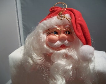 Large Plastic Santa Head Lot AD - Etsy