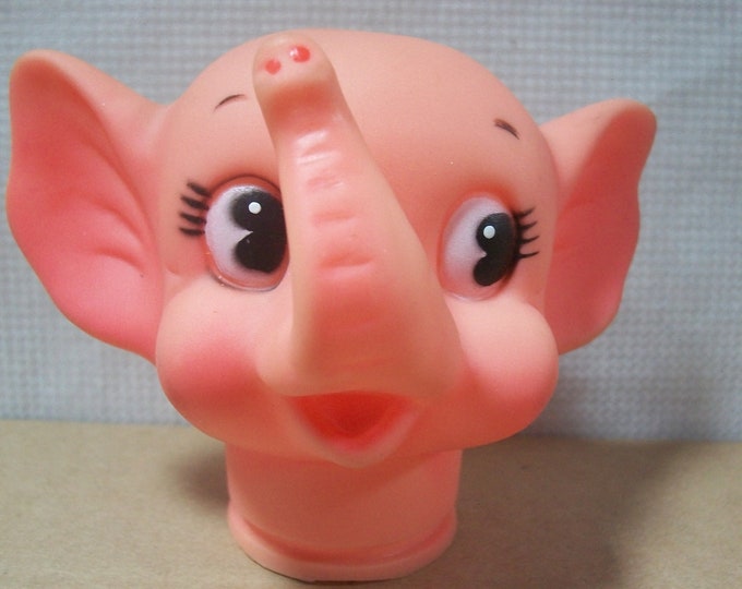Plastic/vinyl Peach Elephant Doll/puppet Head - Etsy