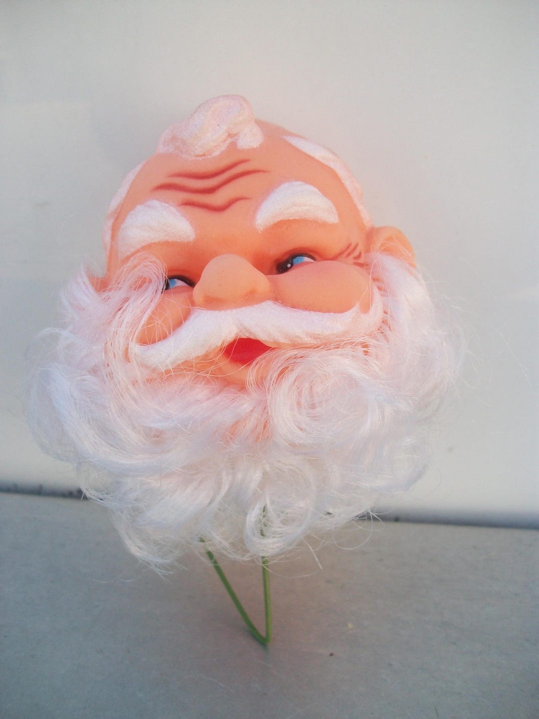 Bearded 2.5 Inch Santa Doll Head on a Pick - Etsy