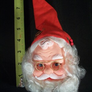 Large Plastic Santa Head Lot AD - Etsy