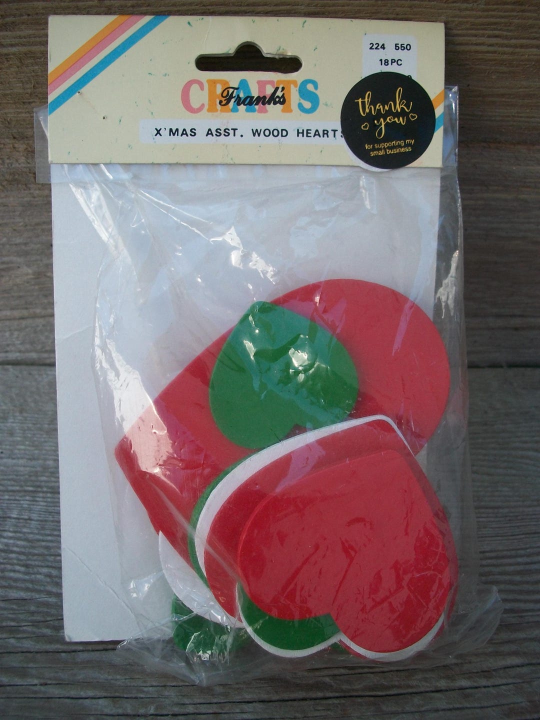 Packaged Franks Nursery Crafts Painted Wood Hearts 224 550 - Etsy