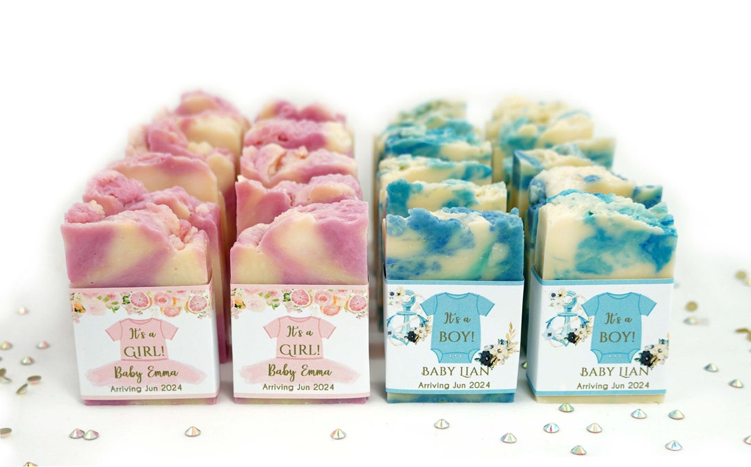 Gender Reveal Soap Favors: Handmade Vegan, Personalized, It’s a Boy! It ...