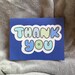 Thank You: Blue Bubble Letters - Etsy