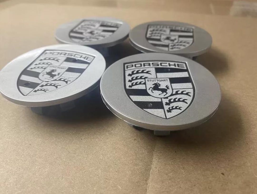 Porsche Wheel Center Hub Cap Silver With Black 76 Mm - Etsy