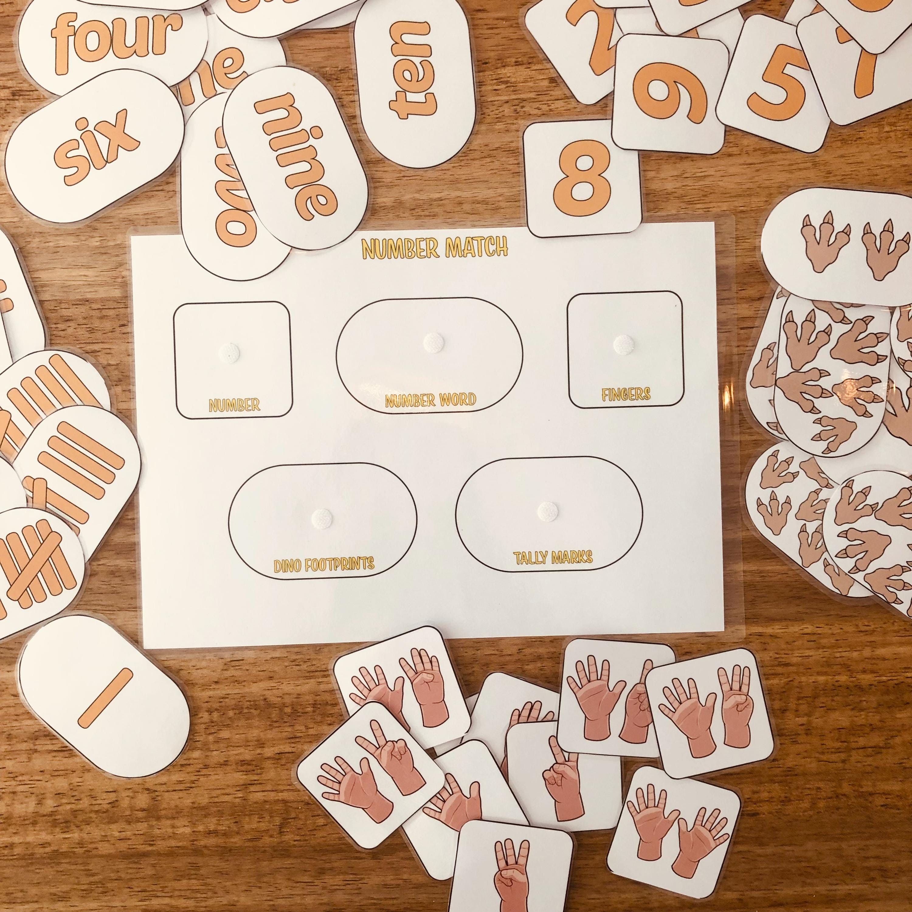 Number Match Printable | Preschool Number Matching | Montessori Math ...