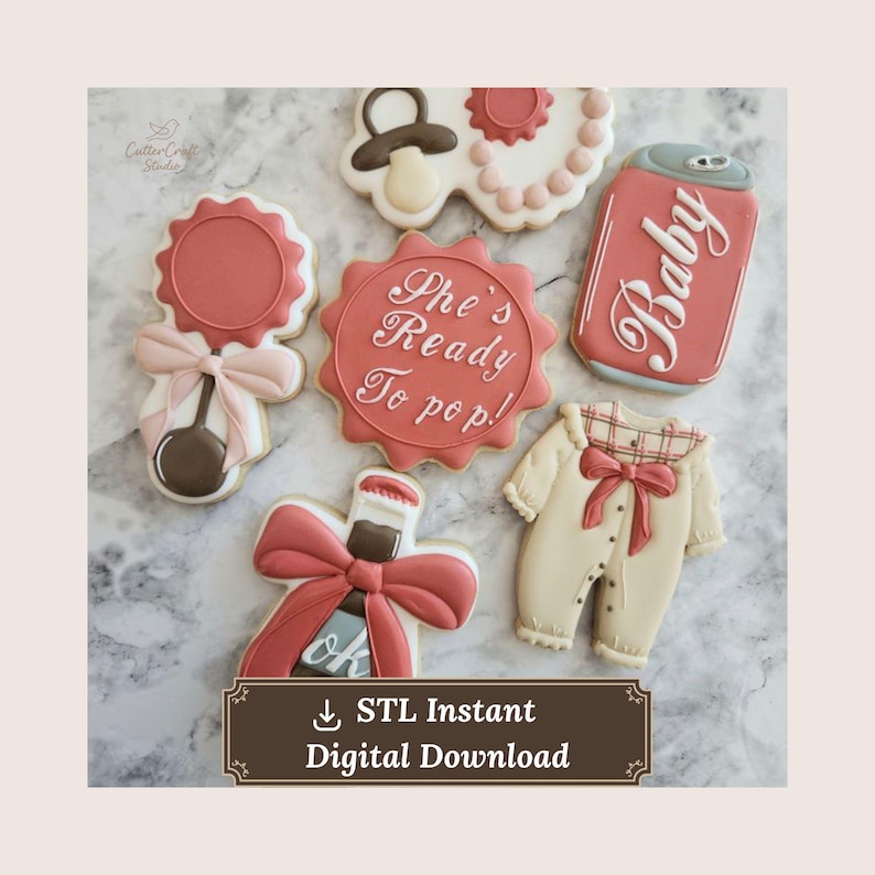 Soda Bottle Cookie Cutter STL | Retro Cola Bottle With Bow | Ready to ...