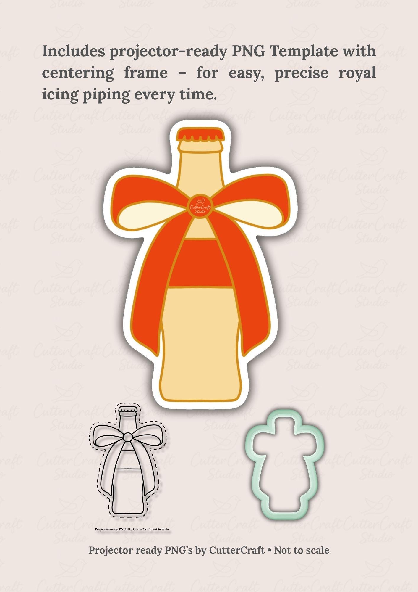 Soda Bottle Cookie Cutter STL | Retro Cola Bottle With Bow | Ready to ...