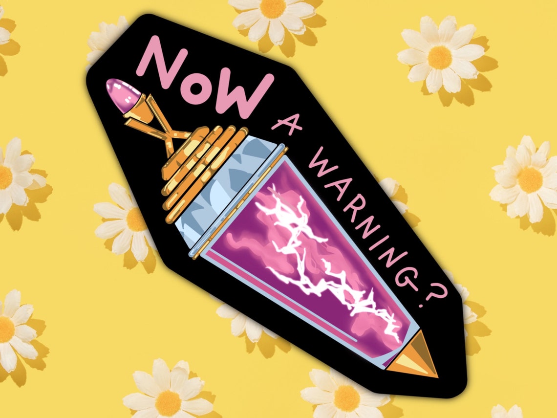 NOW A Warning? Death Becomes Her Potion Sticker // Approx 4" Glossy ...