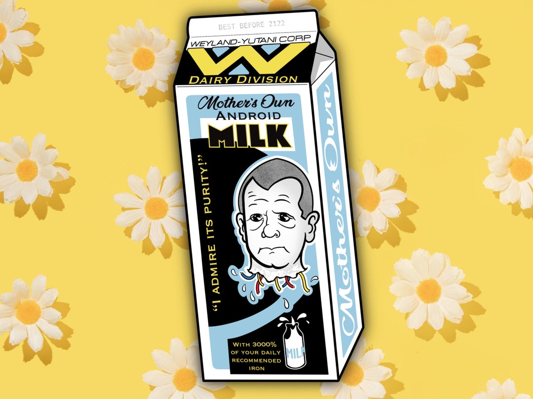 Alien Weyland-yutani brand Android Milk Sticker // Approx - Etsy