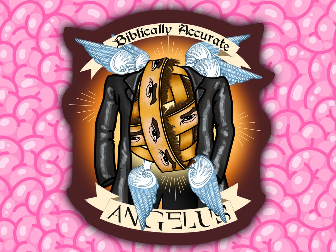 Buffy Biblically-accurate Angelus Sticker // Approx 3.75" Glossy Vinyl ...