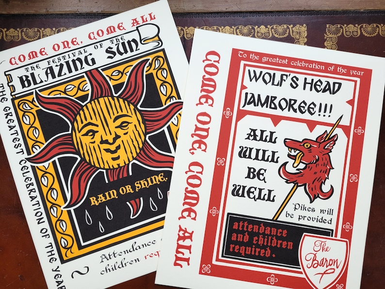 Curse of Strahd Printable Poster Duo // Vallaki Handouts for - Etsy Ireland