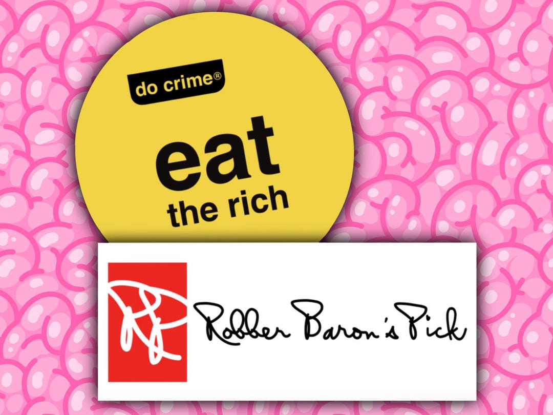 Grocery Monopoly Sticker Duo Set // Do Crime -brand Eat the Rich ...