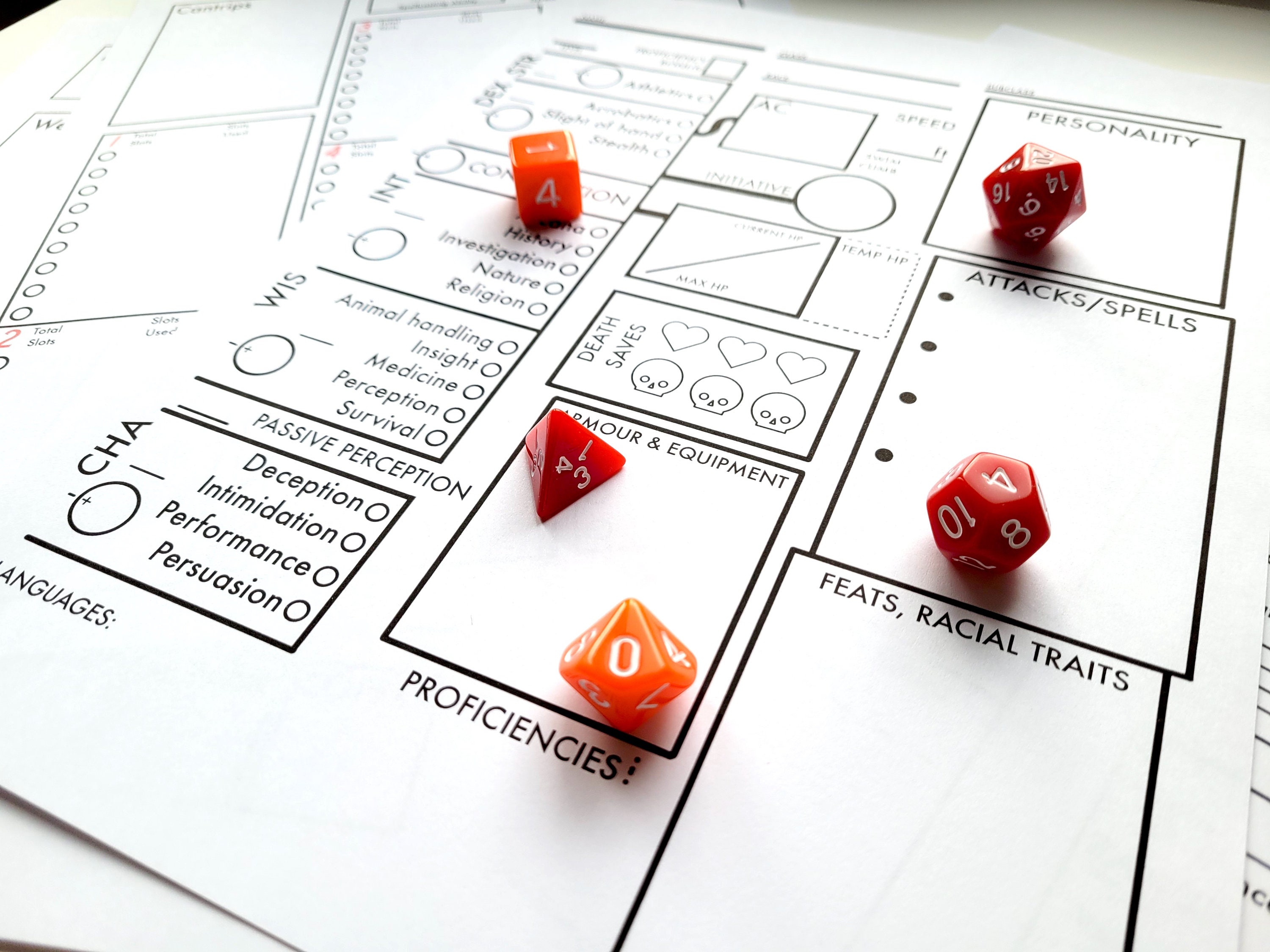 Simple Modern D&D 5e Character Sheets // Adhd-friendly // - Etsy Canada