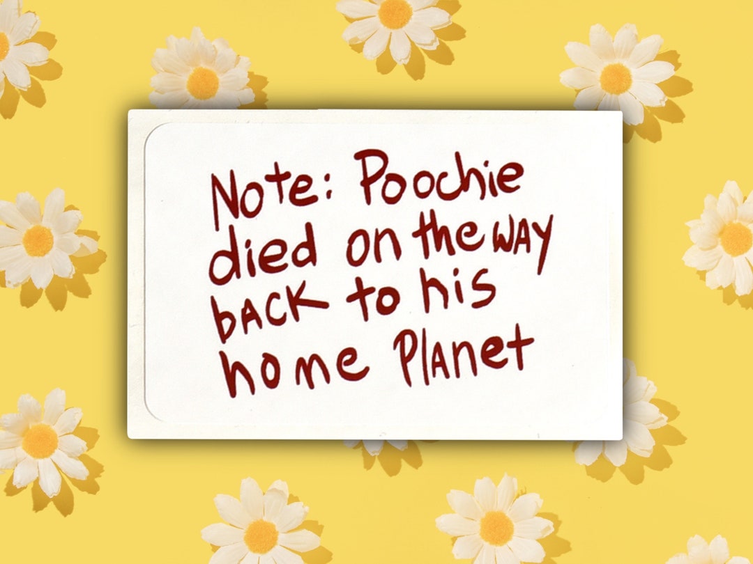 Poochie Simpsons Sticker // 2x3” Matte Vinyl Sticker // - Etsy