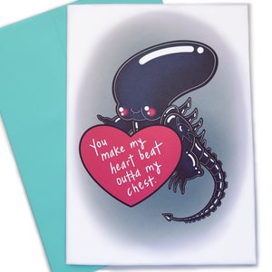 Alien Xenomorph Loves You Card // Horror Valentine Card Series ...