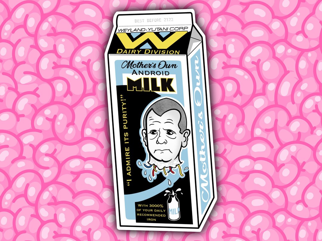 Alien Weyland-yutani -brand Android Milk Sticker // Approx 3" Glossy ...