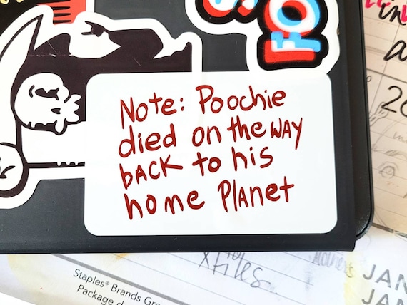 Poochie Simpsons Sticker // 2x3 Matte Vinyl Sticker // - Etsy