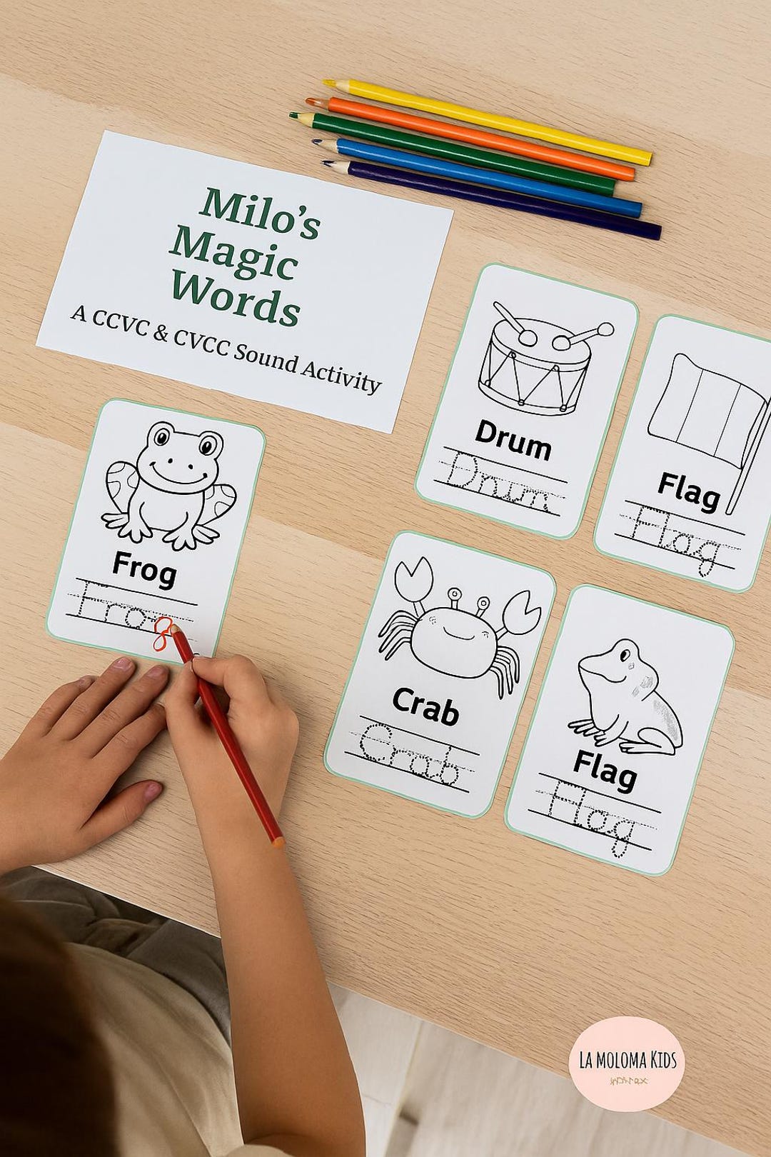 CCVC CVCC Flashcards Phonics Activity Learn to Read Printable Pdf for ...