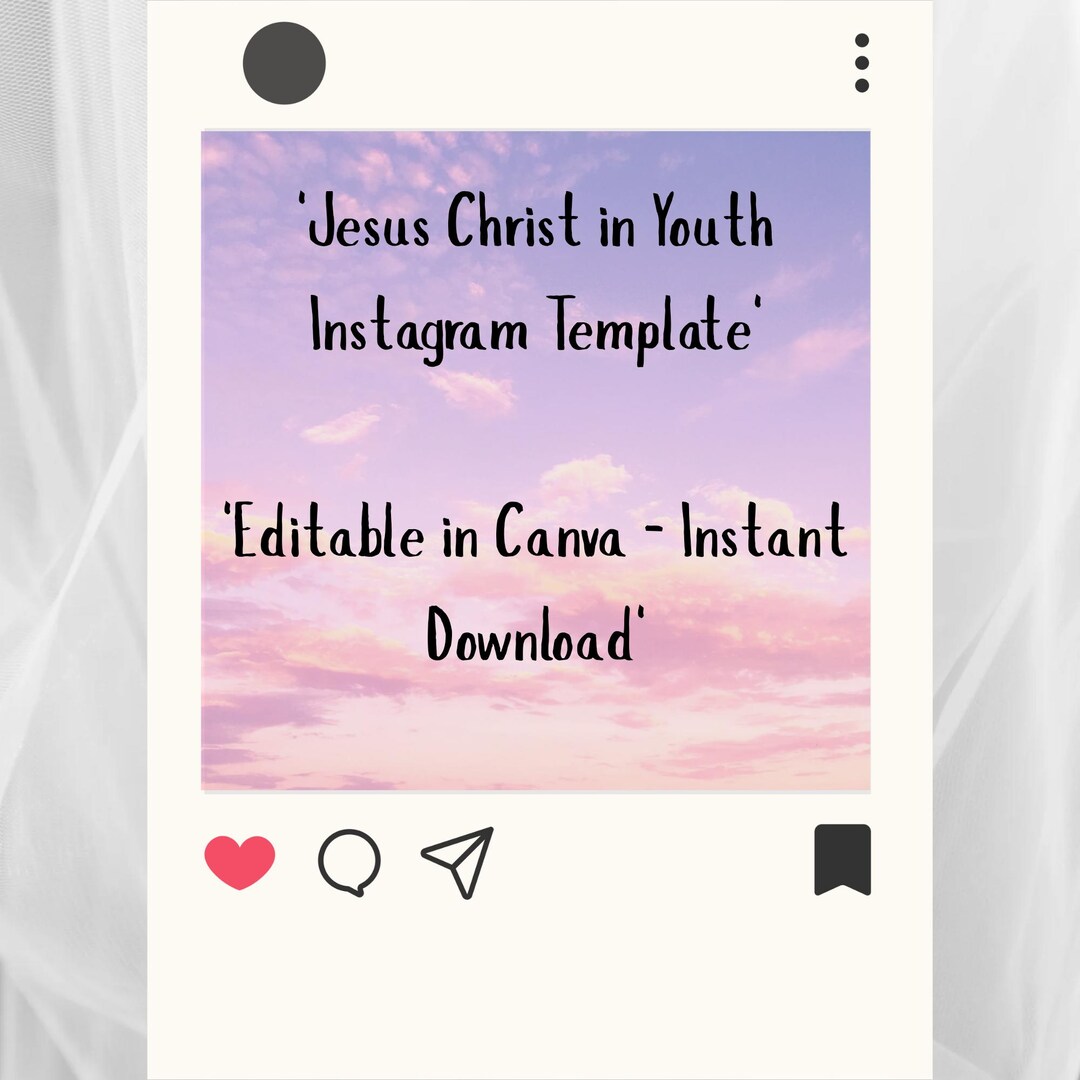 Jesus Christ Instagram Post | Editable Canva Templates Perfect for ...