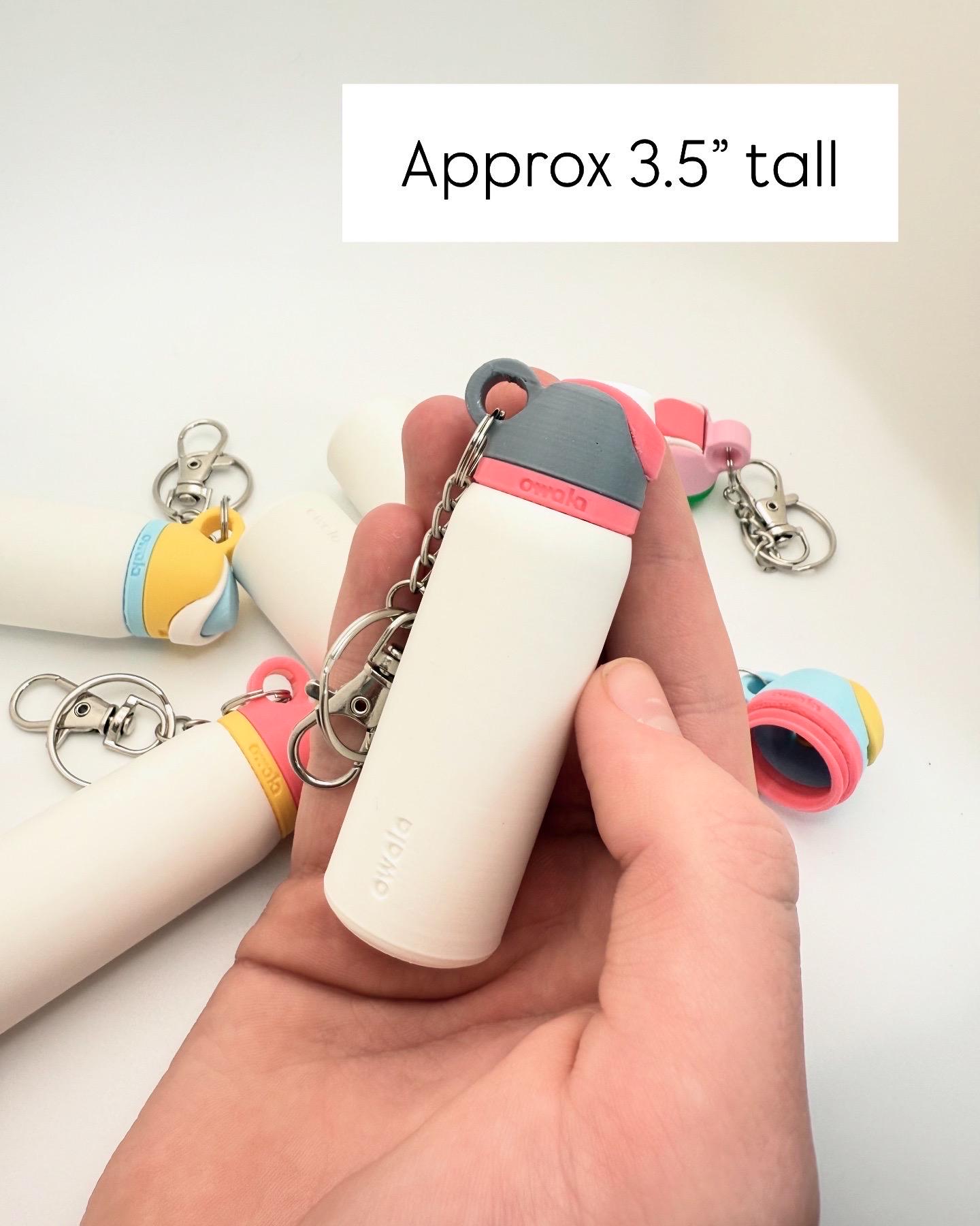 Mini Owala Freesip Inspired 3D Printed Keychain and Chapstick Holder ...