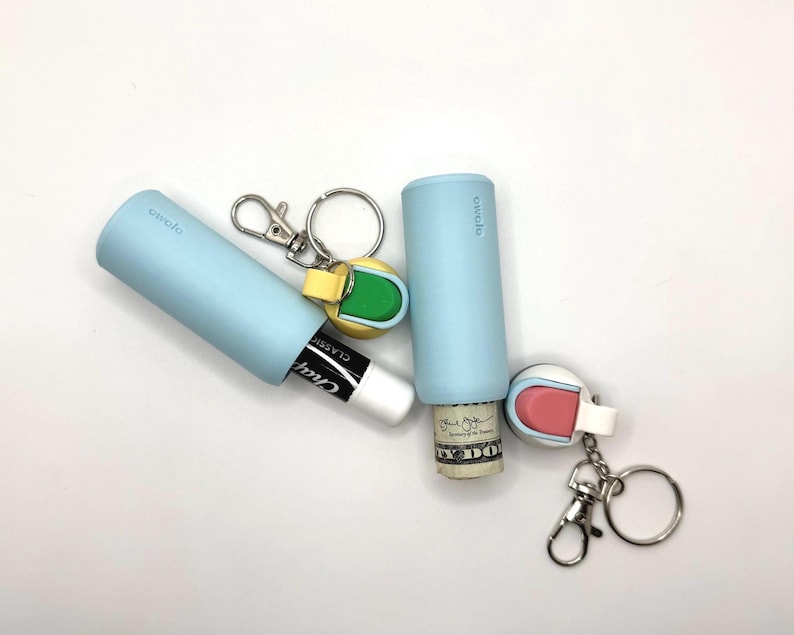 Mini Owala Freesip Inspired 3D Printed Keychain and Chapstick Holder ...