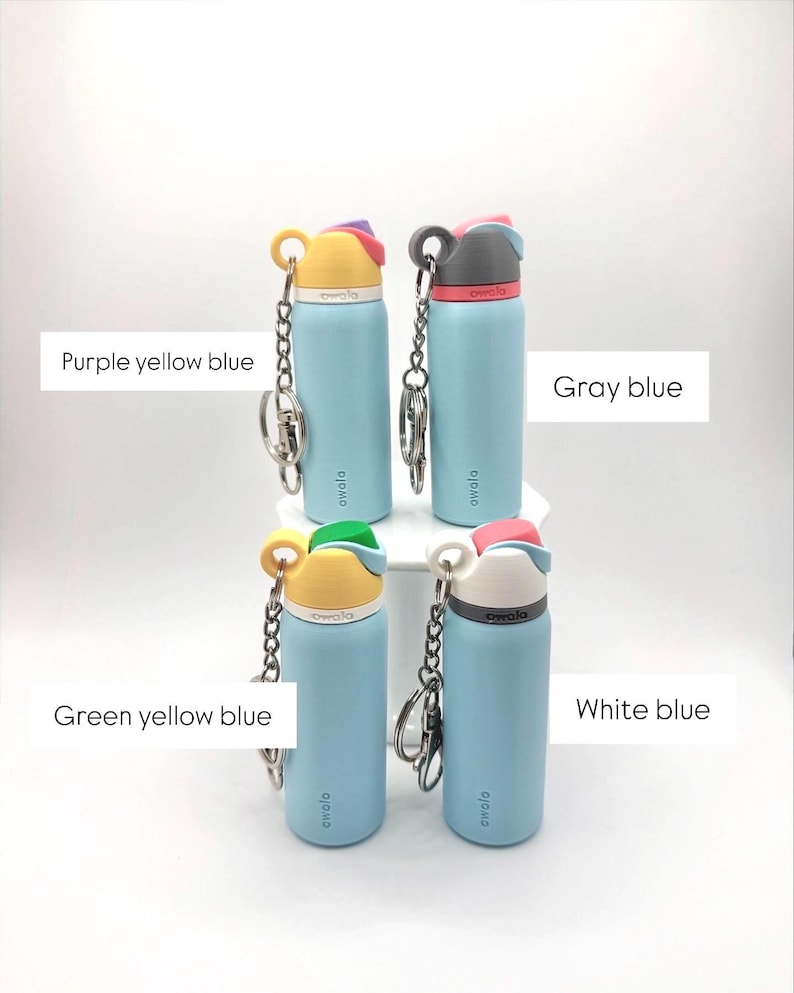Mini Owala Freesip Inspired 3D Printed Keychain and Chapstick Holder ...