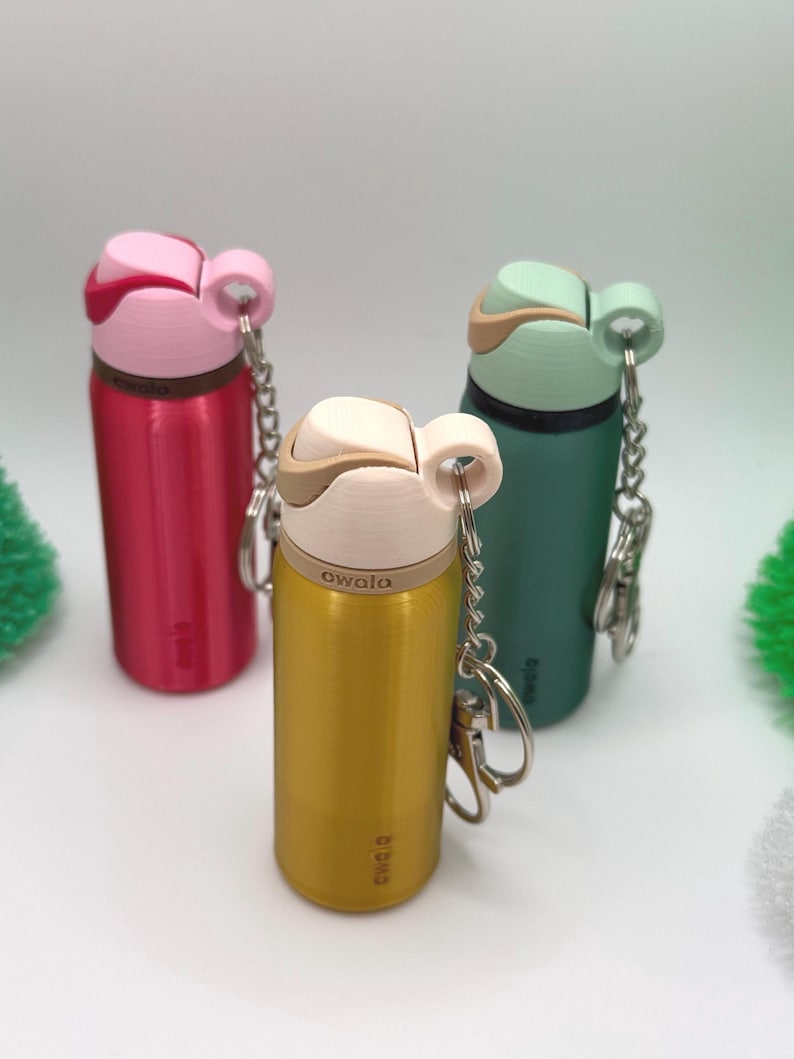 NEW Mini Owala Freesip Inspired 3D Printed Keychain & Chapstick Holder ...