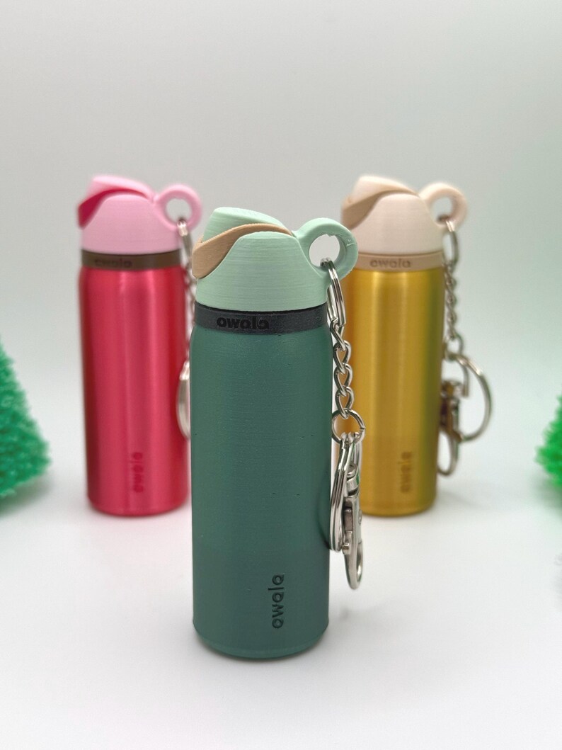 NEW Mini Owala Freesip Inspired 3D Printed Keychain & Chapstick Holder ...