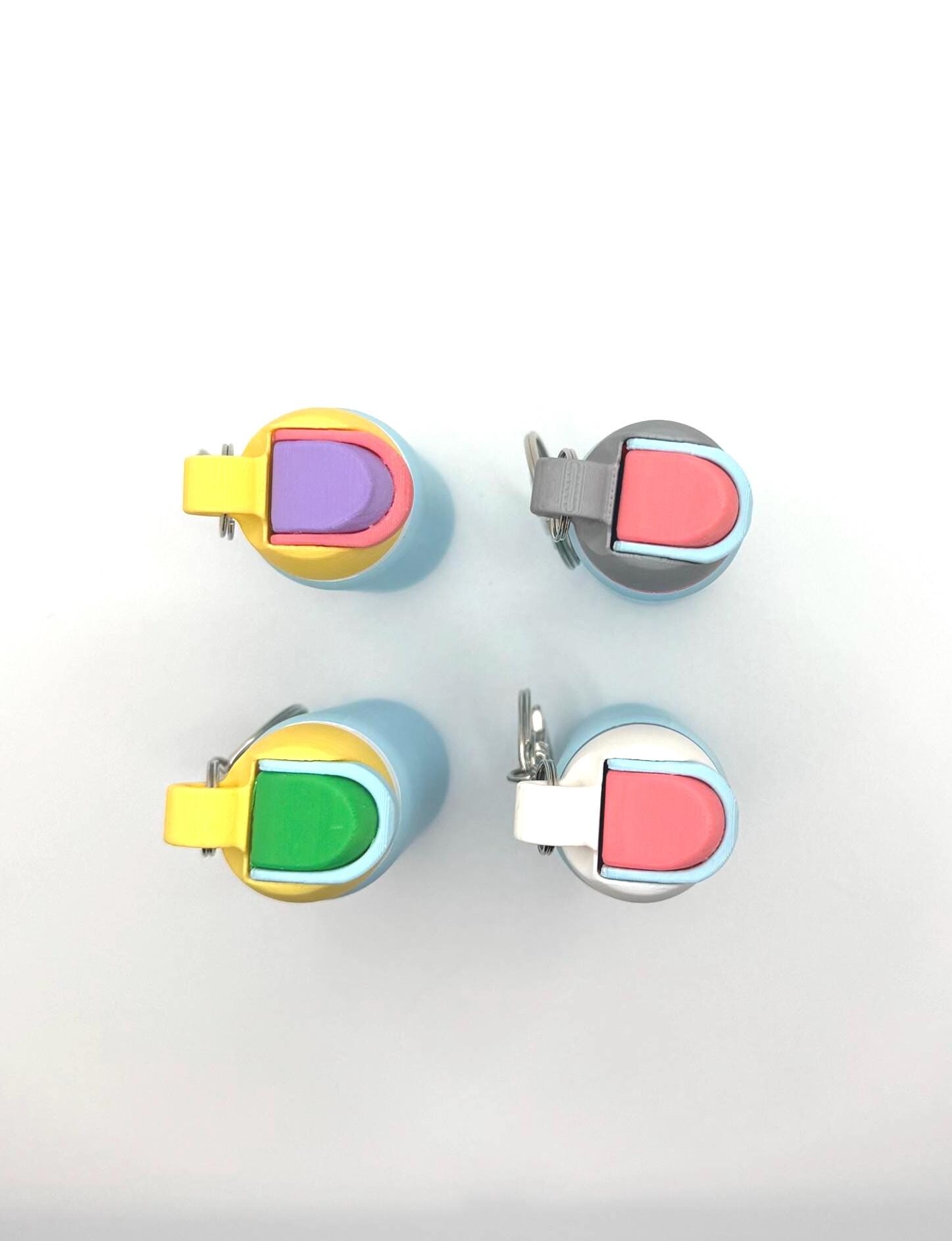 Mini Owala Freesip Inspired 3D Printed Keychain and Chapstick Holder ...