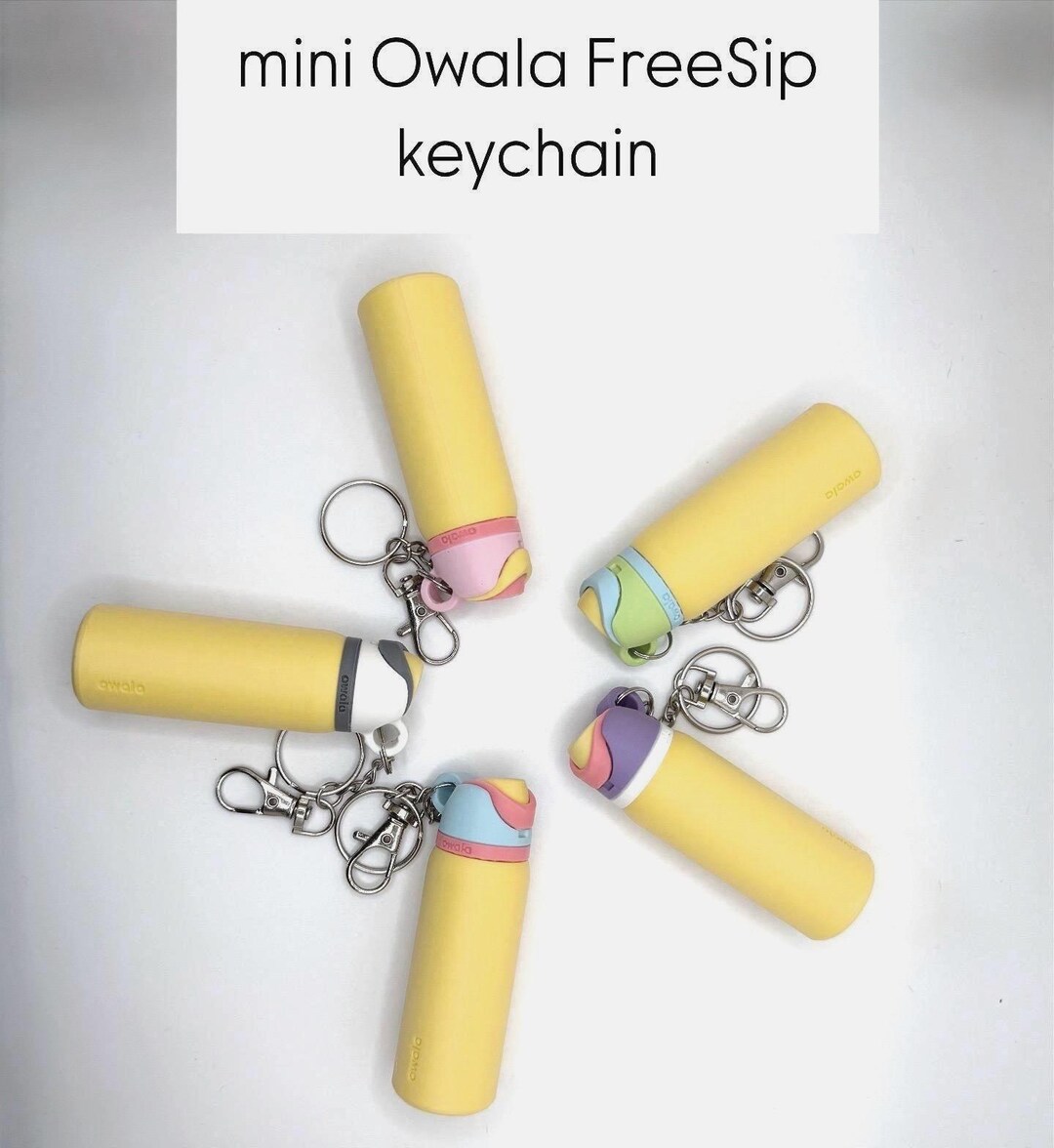 Mini Owala Freesip Inspired 3D Printed Keychain and Chapstick Holder ...