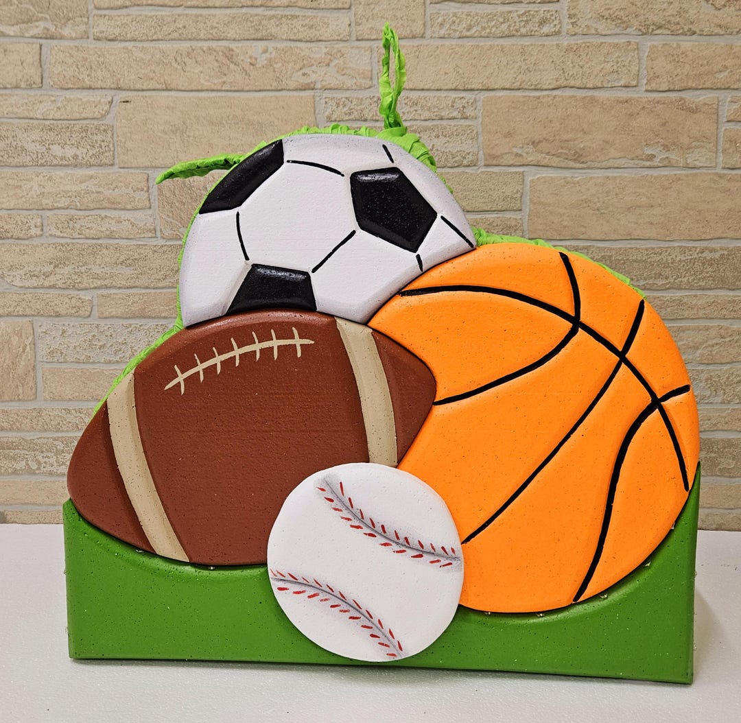 Sports Themed Pinata / Piñata De Deportes - Etsy