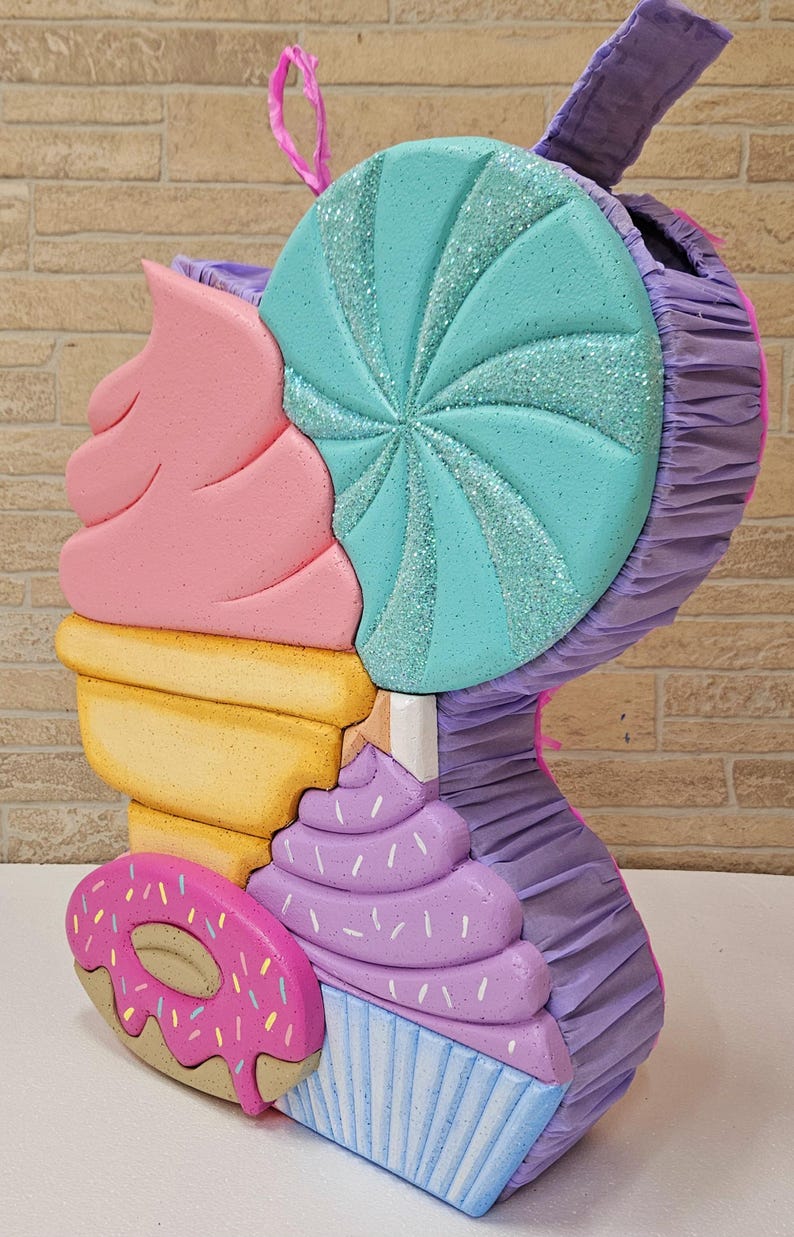 Handmade Candyland Pinata: Candy Sweets, Ice Cream, Lollipops - Etsy