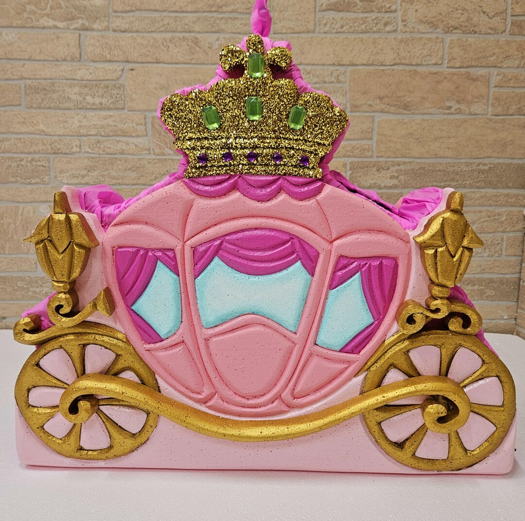 Princess Carriage Pinata/princess Pinata / Piñata De Carroza De ...