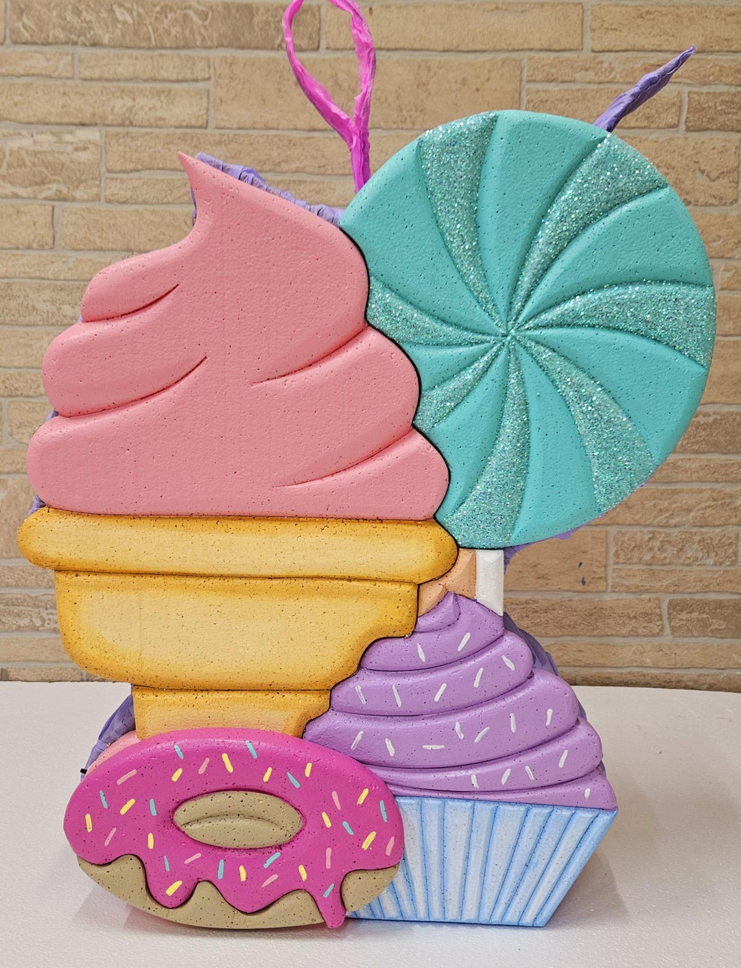 Handmade Candyland Pinata: Candy Sweets, Ice Cream, Lollipops - Etsy