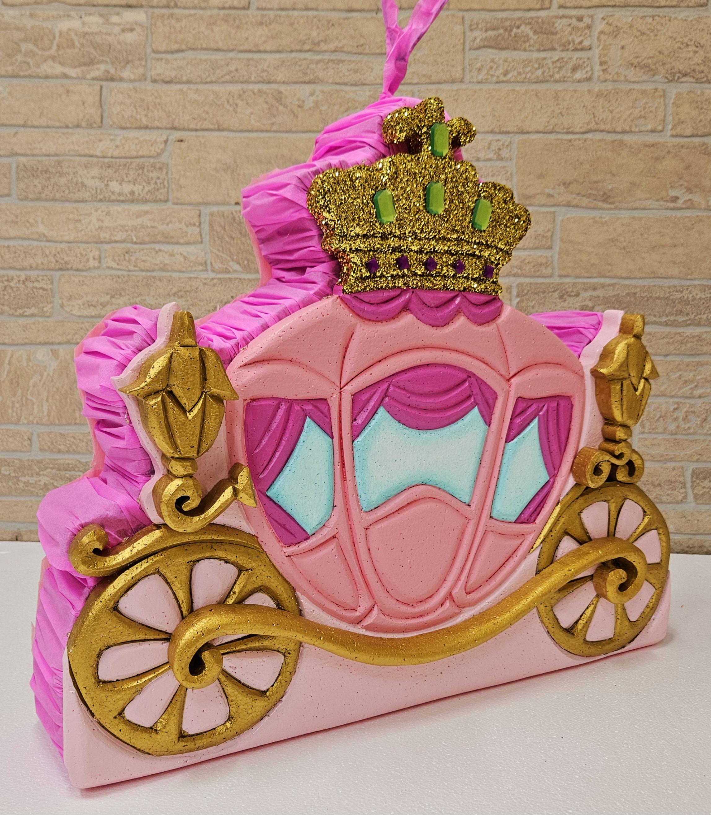 Princess Carriage Pinata/princess Pinata / Piñata De Carroza De ...