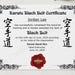 Karate Black Belt Certificate Template: Editable, Printable Martial ...