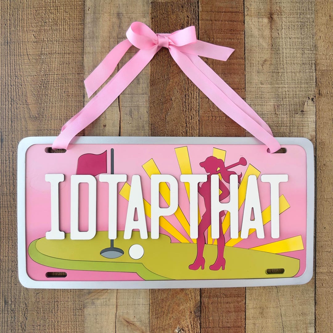Personalized Oversized Golf Cart License Plate: Custom Golf Gift - Etsy