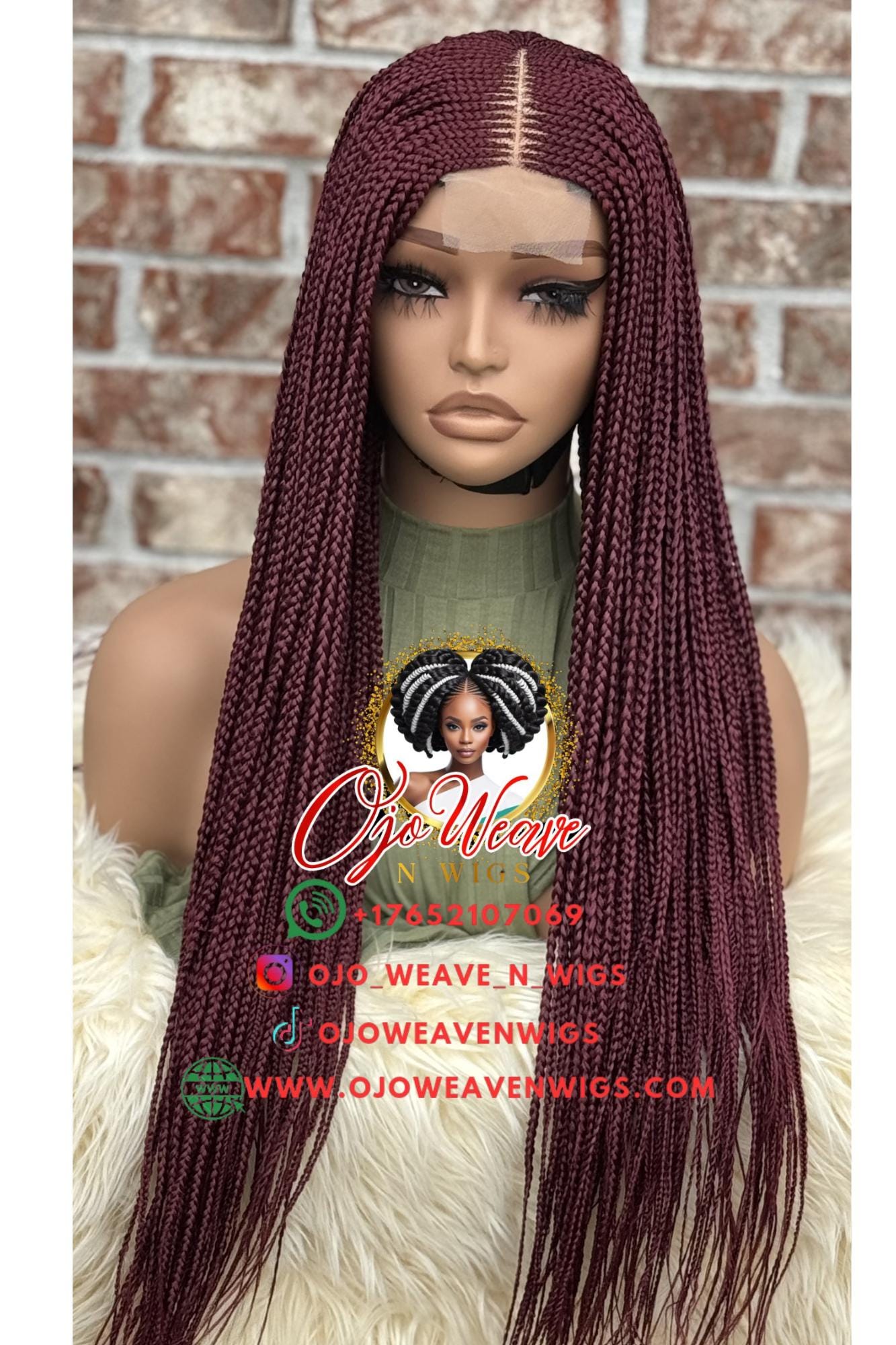 Bianca Unit Burgundy Elegant Wig - Etsy