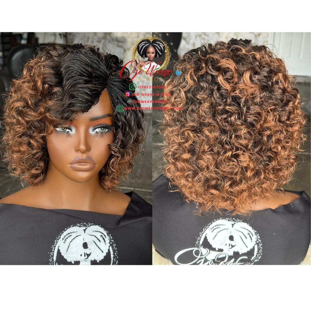 Simini Closure Unit | Made to Order | Custom Braided Wig - Etsy