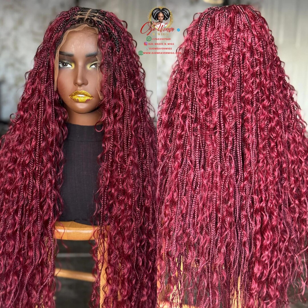 Made-to-order Burgundy Boho Dream: 30" Frontal Unit - Etsy
